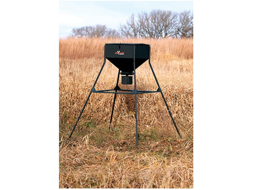 Big Game 250 lb Standing Game Feeder Steel Black
