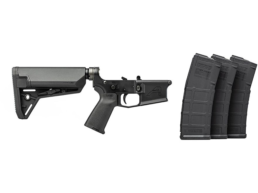 Aero Precision M4E1 AR-15 Complete Lower Receiver Anodized Black 3PK
