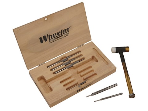 Wheeler Hammer Interchangeable Brass Nylon Steel Heads Punch Set