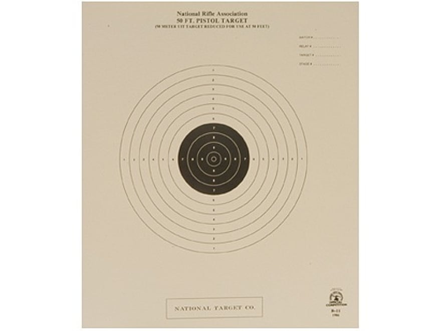 Nra Pistol Target Printable