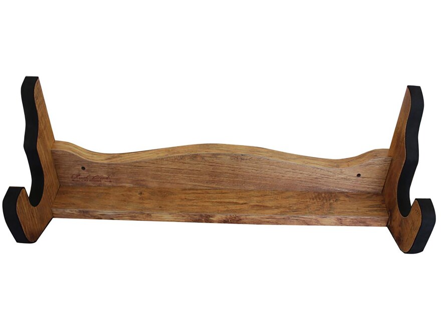 Rush Creek Creations Single Gun Display Rack Walnut Wood Laminate