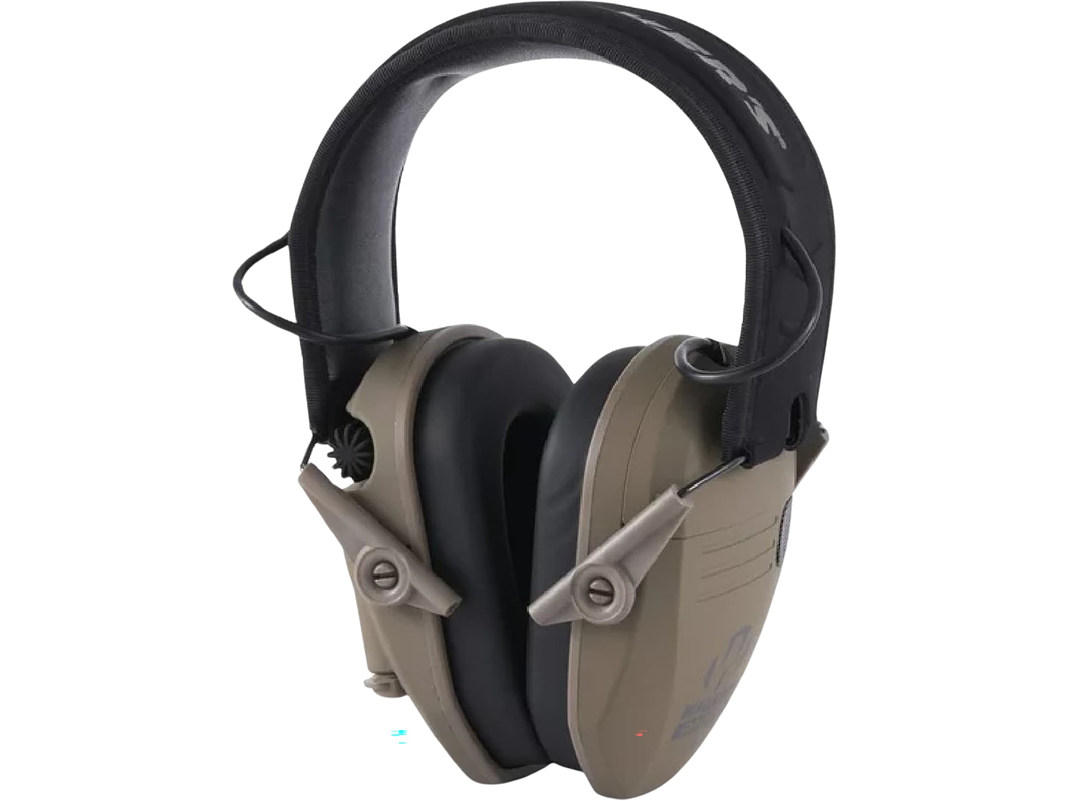 Walker's Razor Slim Low Profile Electronic Ear Muffs Mega Flat Dark