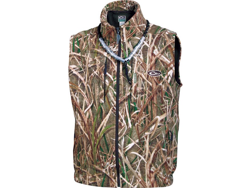 Drake MST Men's Windproof Layering Vest Polyester Realtree Max-5 XL