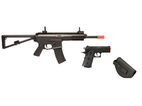 Crosman Airsoft Elite Defender Airsoft Rifle Pistol Kit 6mm BB