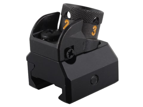 HK Detachable Fixed Rear Diopter Sight AR-15 MR556 Flat-Top Aluminum