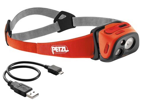 Petzl Tikka R+ Reactive Lighting 170 Lumen LED Headlamp Coral