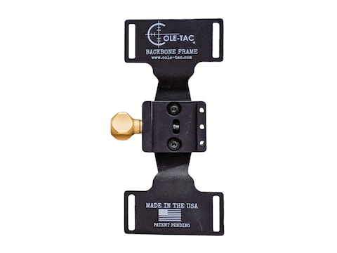 Cole-Tac Backbone Shooting Rest Bag Frame Arca Mount Steel Black