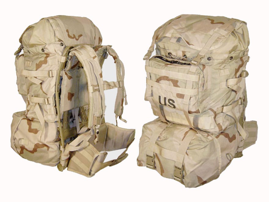Military Surplus MOLLE II Standard Pack Grade 2 Woodland Camo