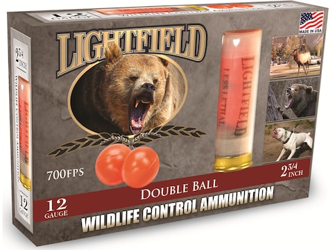 Lightfield Wildlife Control Less Lethal Ammo 12 Ga 2-3/4 Mid-Range