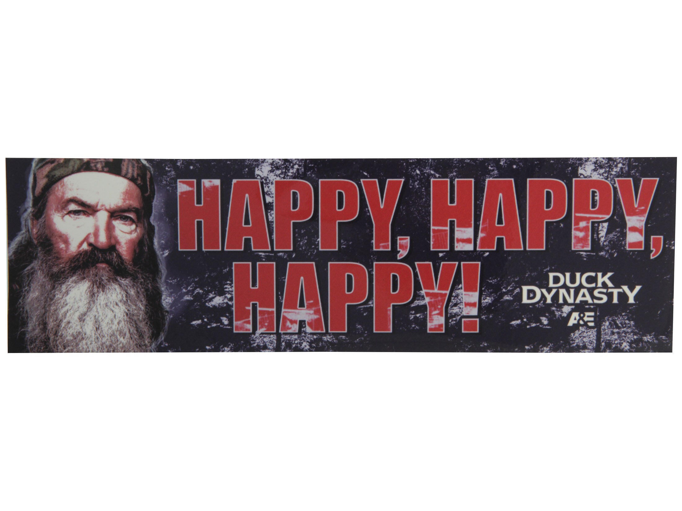 Duck Dynasty Phil Happy Happy Happy Bumper Sticker