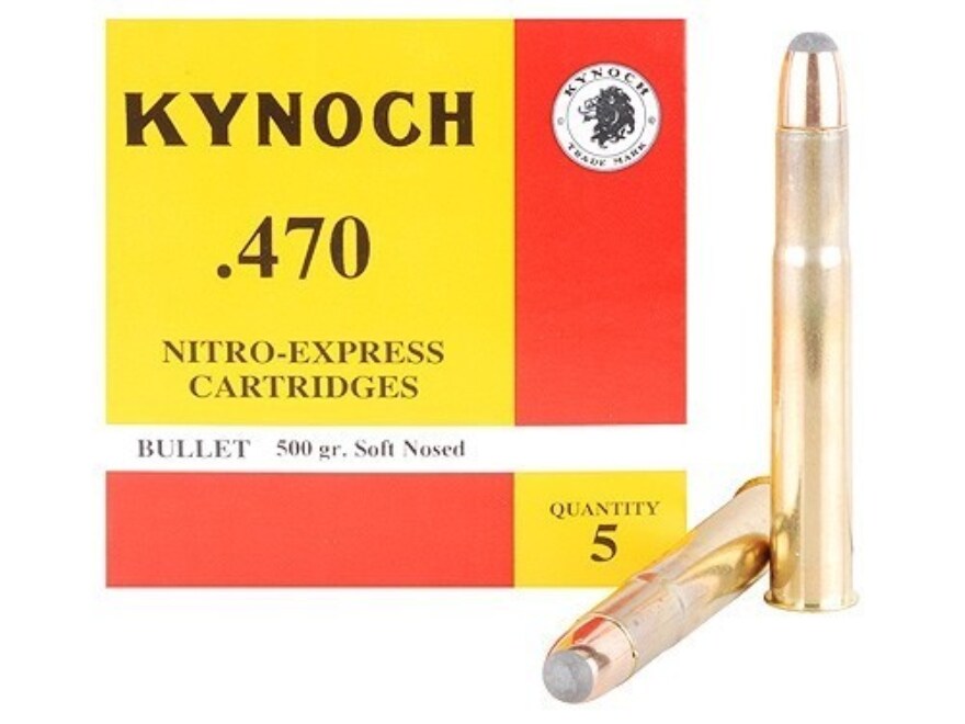 Kynoch 470 Nitro Express Ammo 500 Grain Woodleigh Weldcore Jacketed