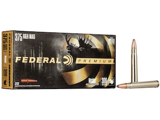 Federal Power-Shok Ammo 375 H&H Mag 270 Grain Soft Point Box of 20