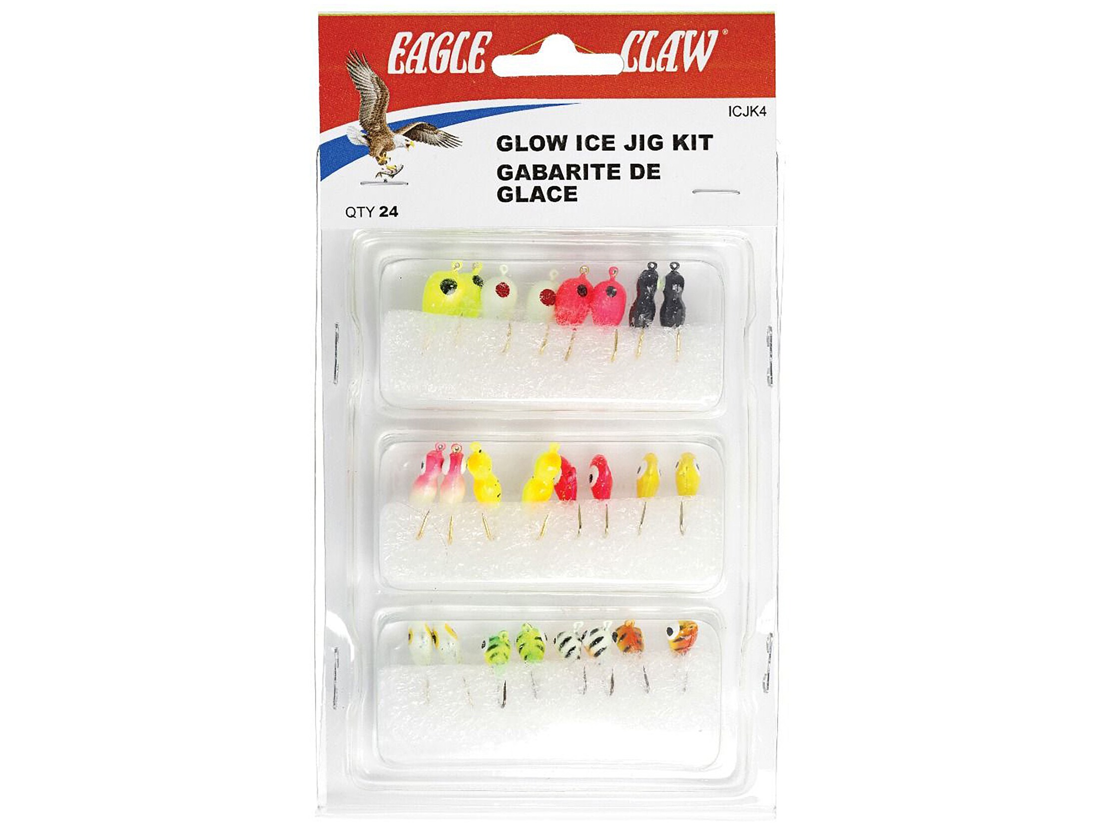 Eagle Claw Glow Ice Jig Kit