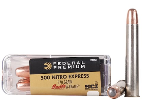 Federal Factory Second Safari Ammo 500 Nitro Express 500 Grain Swift