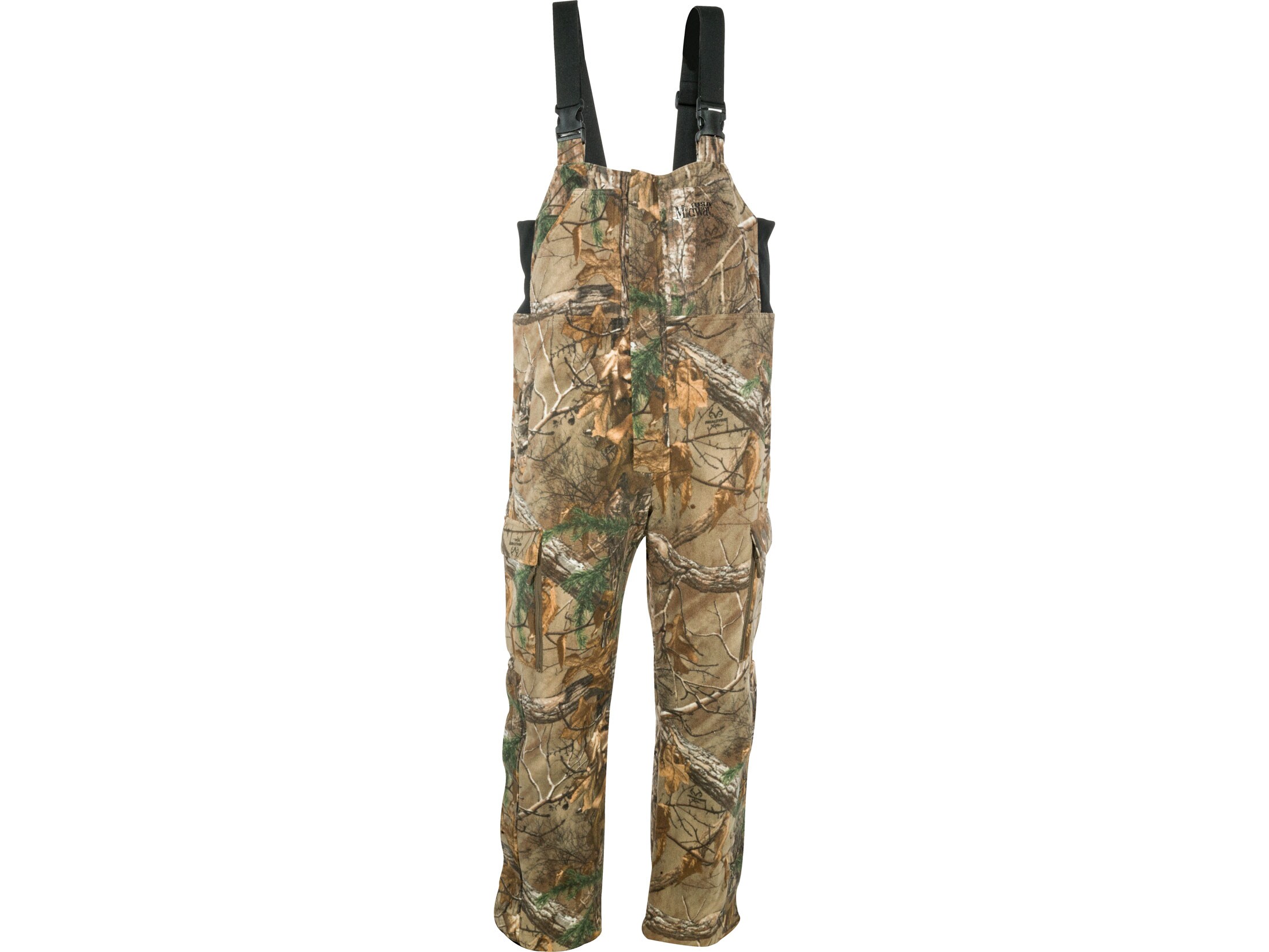 MidwayUSA Men's Timber Ridge Fleece Bibs Realtree Xtra Camo XL
