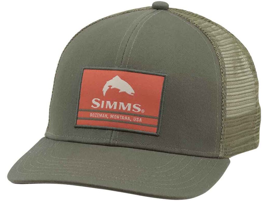 Simms Men's Original Patch Trucker Cap Cotton/Polyester Dark Tan