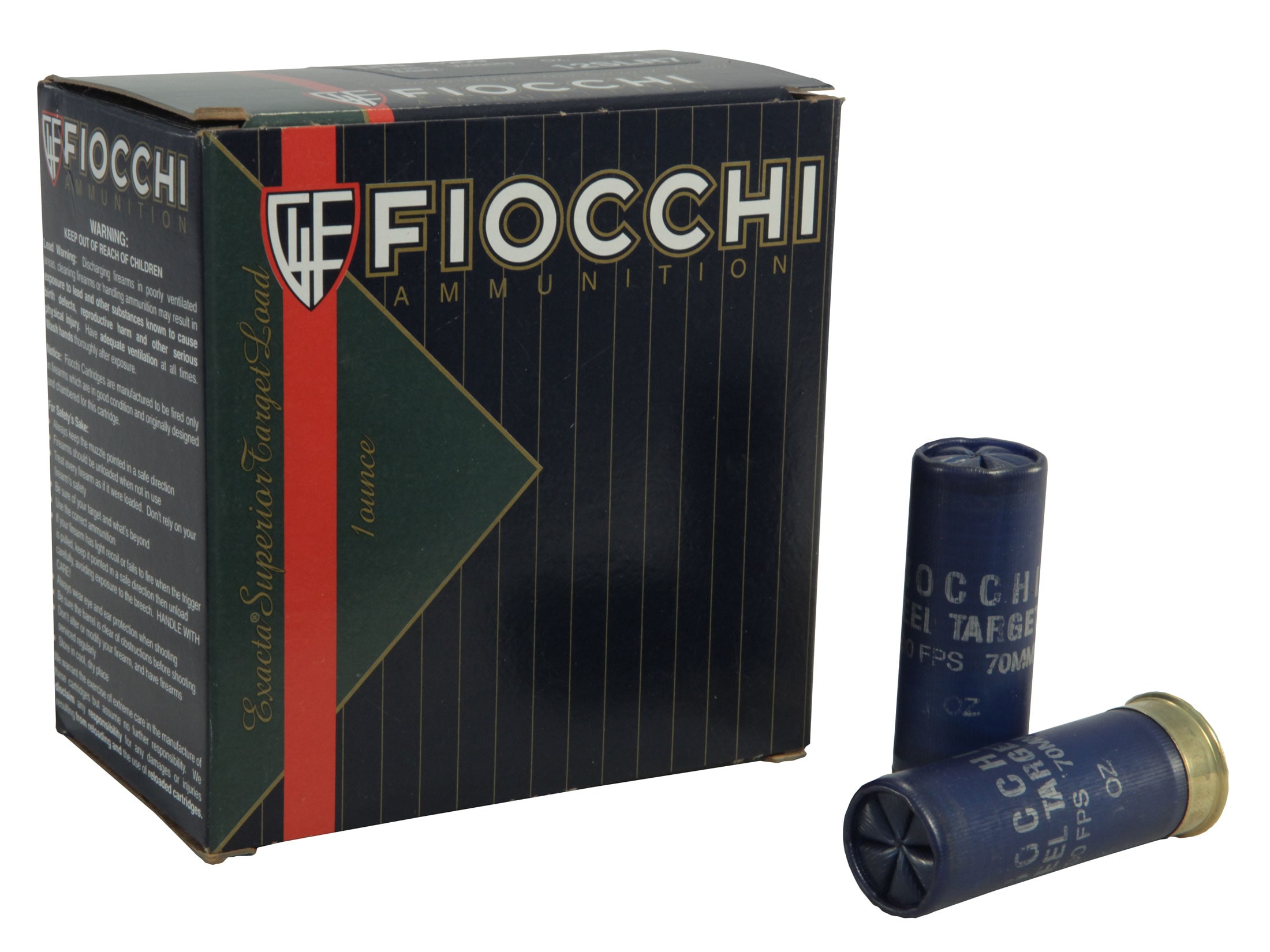 Fiocchi Low Recoil Ammo 12 Ga 2-3/4 1oz #7 Non-Toxic Steel Shot Case