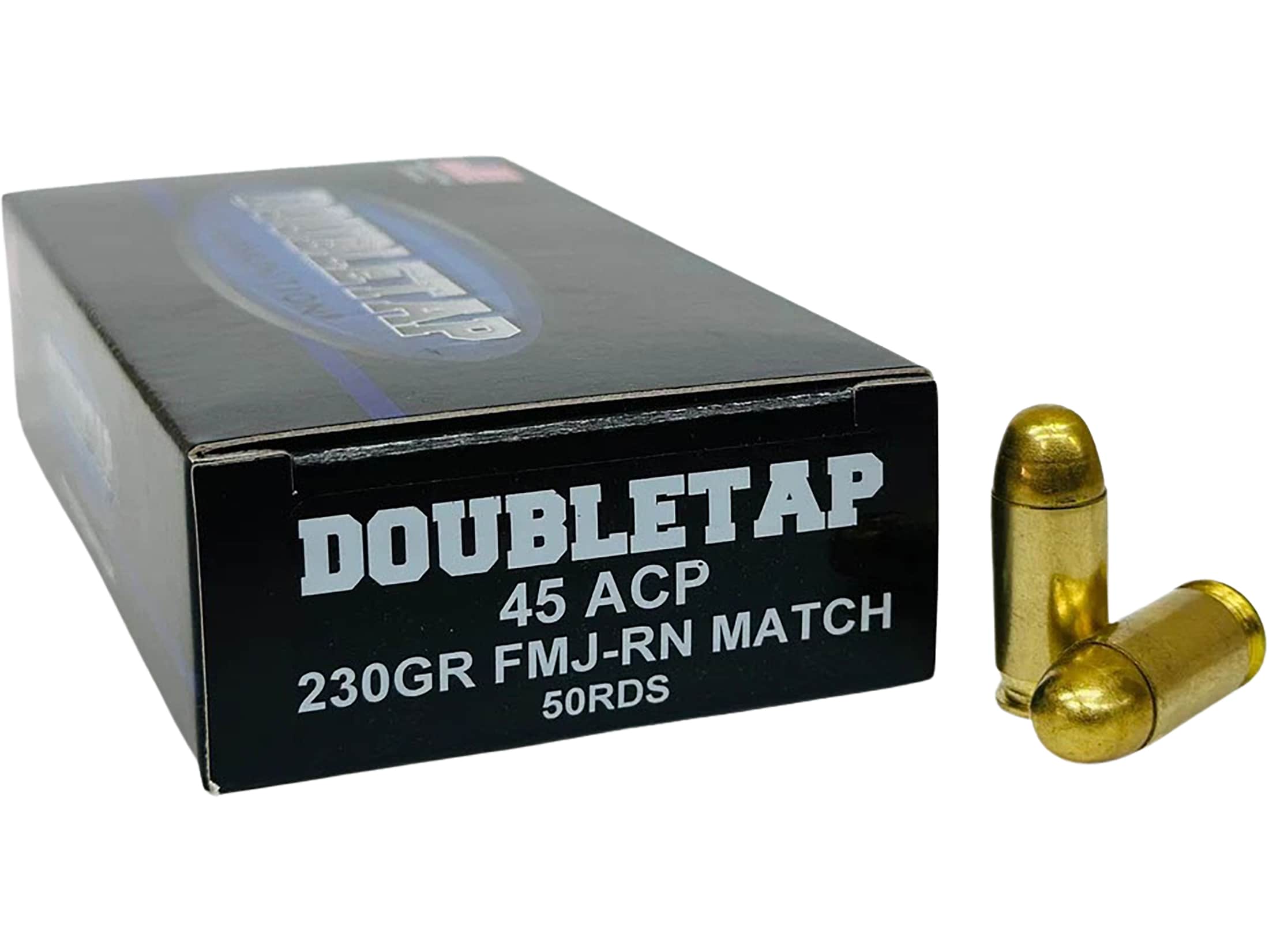 DoubleTap Match 45 ACP Ammo 230 Grain Full Metal Jacket Box of 50