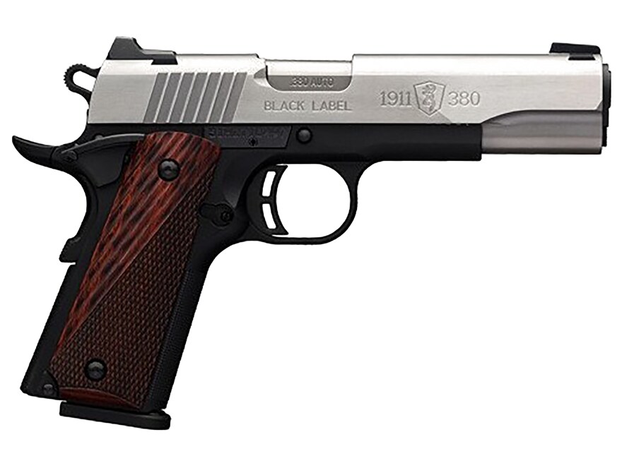 Browning 1911-380 Black Label 380 ACP Pistol 4.25 Barrel 8+1 Round SS