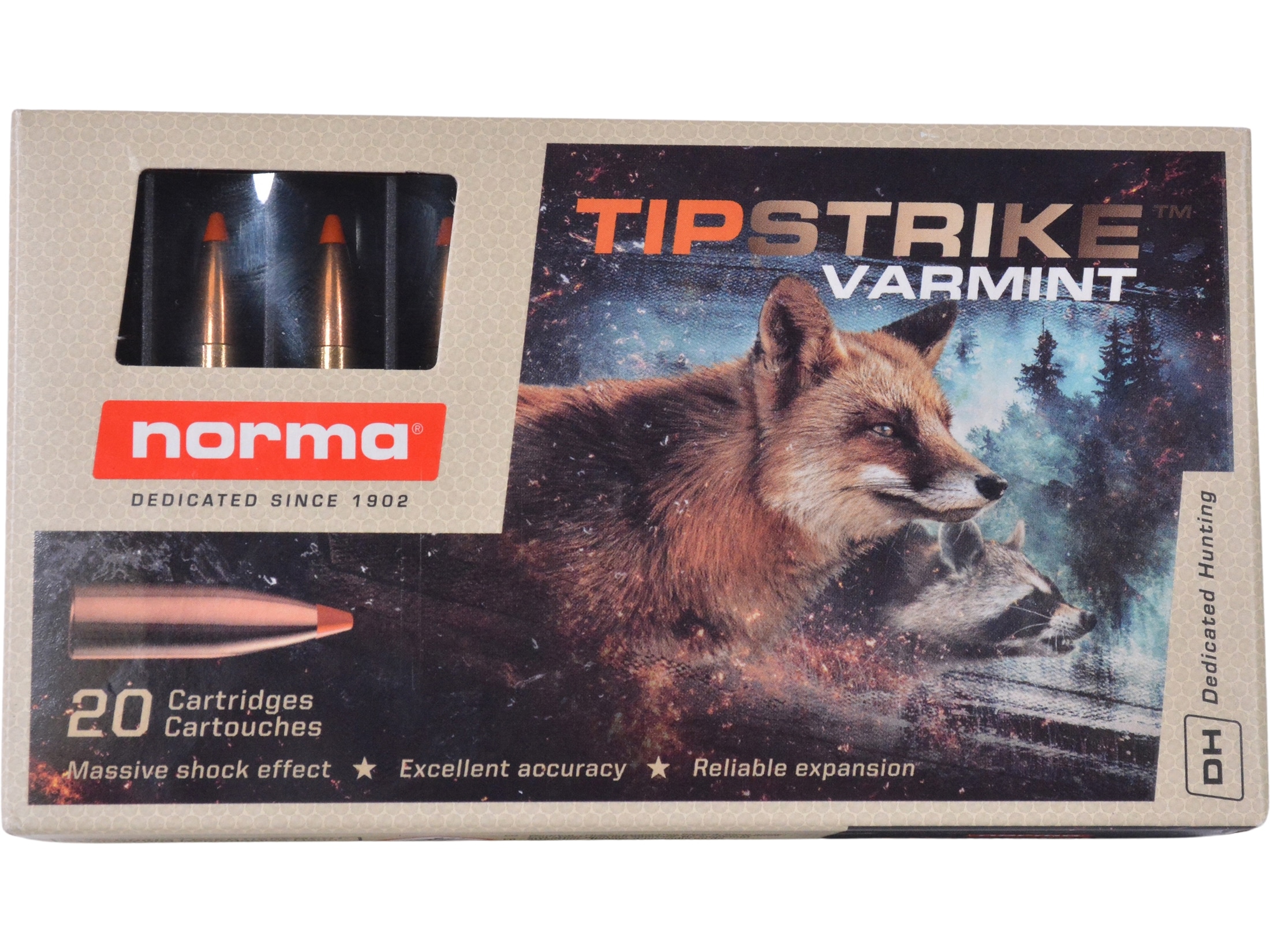 Norma TipStrike 243 Winchester Ammo 76 Grain Polymer Tip Box of 20