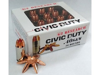Product Comparison for G2 Research Civic Duty 40 S&W Ammo 122 Grain G2 ...