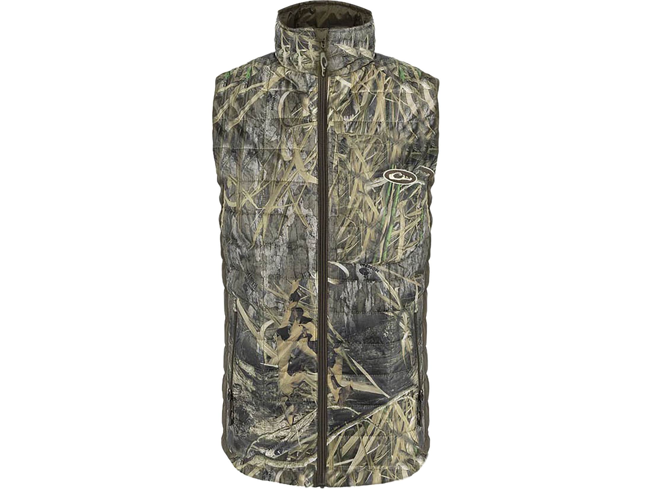 Drake Men's MST Synthetic Down Pack Insulated Vest Mossy Oak Shadow