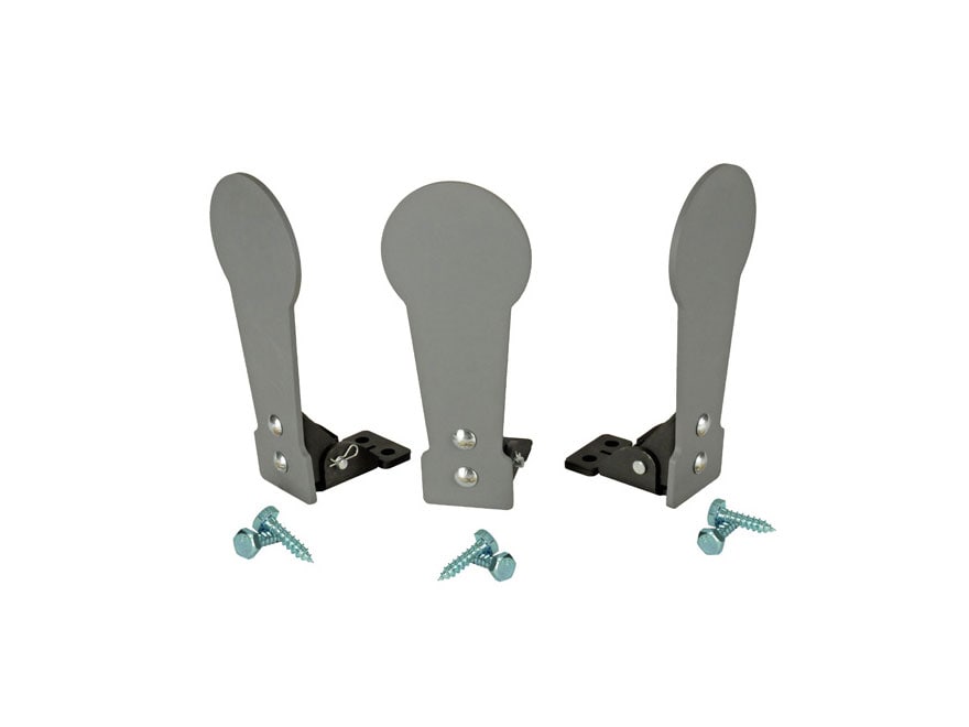 Challenge Targets Handgun Auto-Reset Popper Plates Steel Set of 3