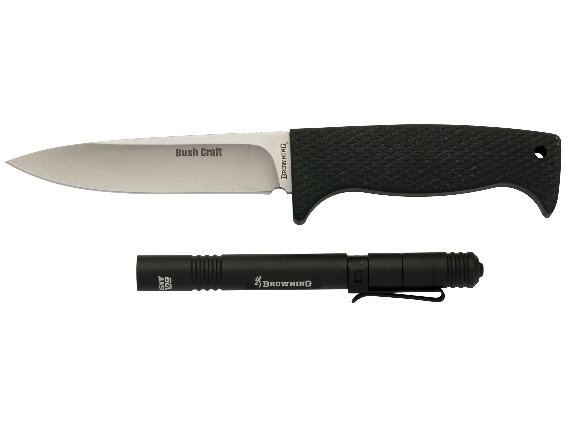 Browning Bush Craft Fixed Blade Knife/Flashlight Combo