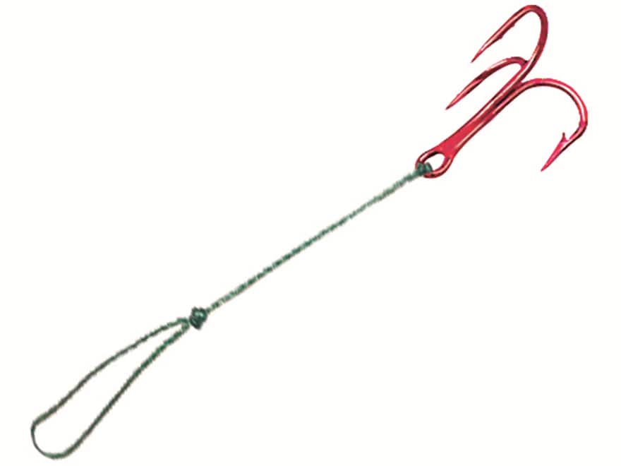 Northland Clip-On Braided Sting'R Hook 2 #10 Red 3Pk