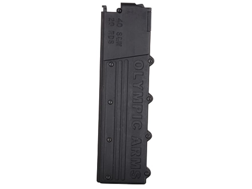 Olympic Arms Mag AR-15 40 S&W 20-Round Polymer Black