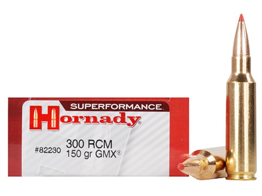 Hornady Superformance 300 Ruger Compact Mag Ammo 150 Grain Hornady GMX