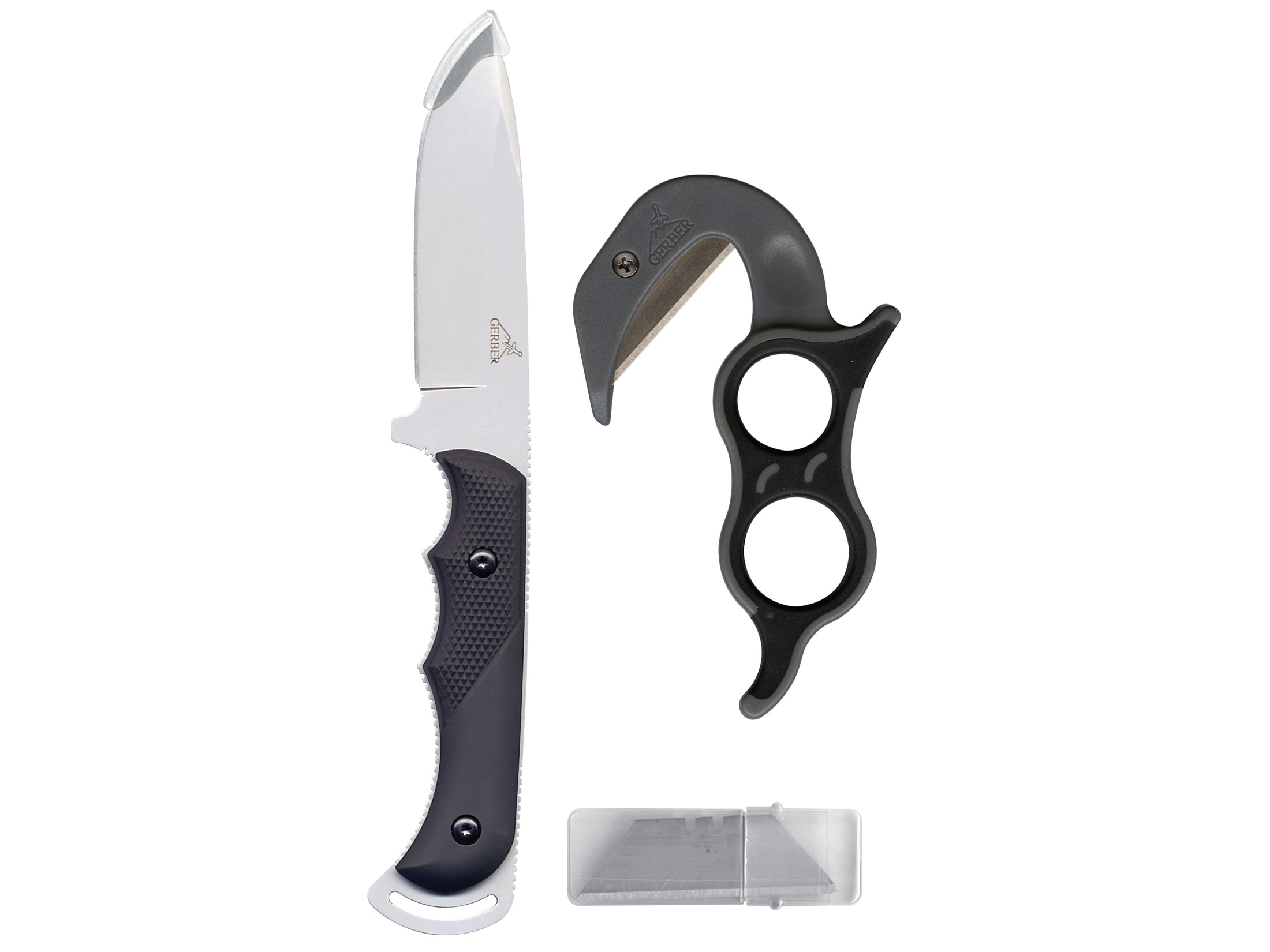 Gerber Freeman Guide Fixed Blade Knife Combo 4 SS Drop Point Blade
