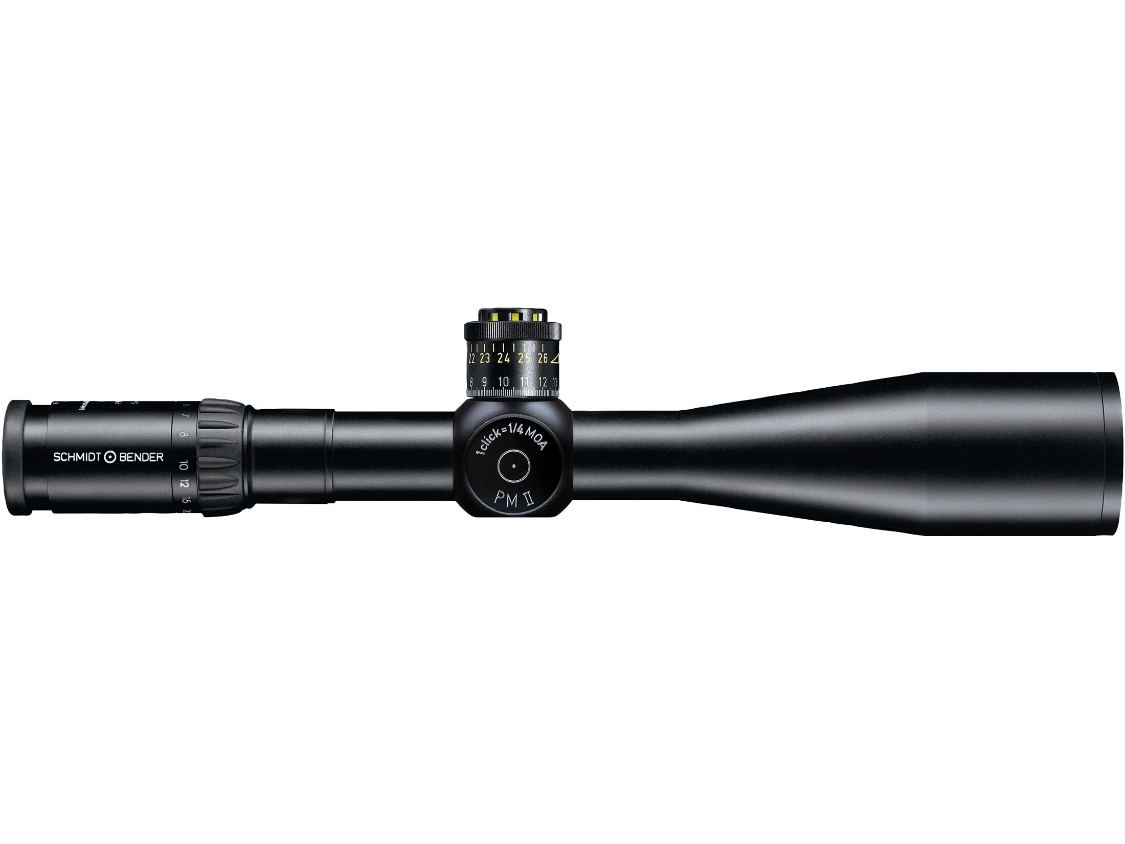 Schmidt & Bender PM II Rifle Scope 34mm Tube 5-25x 56mm Double Turn
