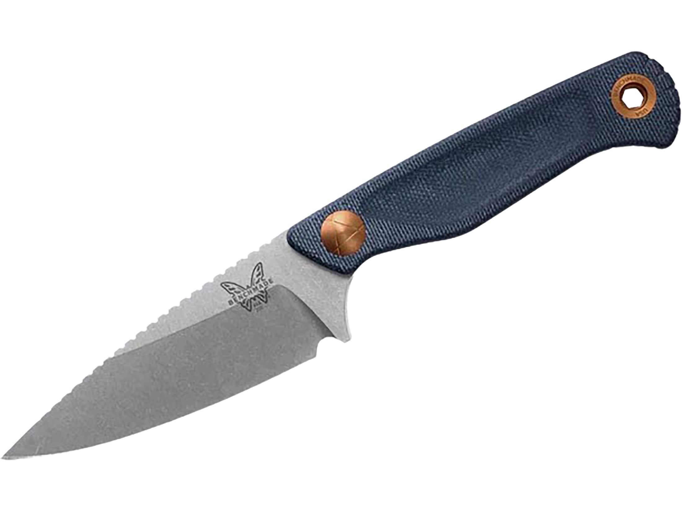 Benchmade Dacian Fixed Blade Knife 3.54 Spear Point CPM MagnaCut Blue