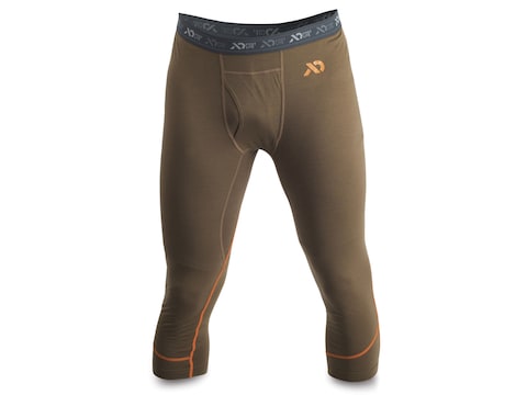 First Lite Men's Glenbrook 3/4 Base Layer Pants Aerowool Blend Fusion