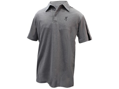 Browning Men's Highline Shooting Shirt Polo Short Sleeve Polyester