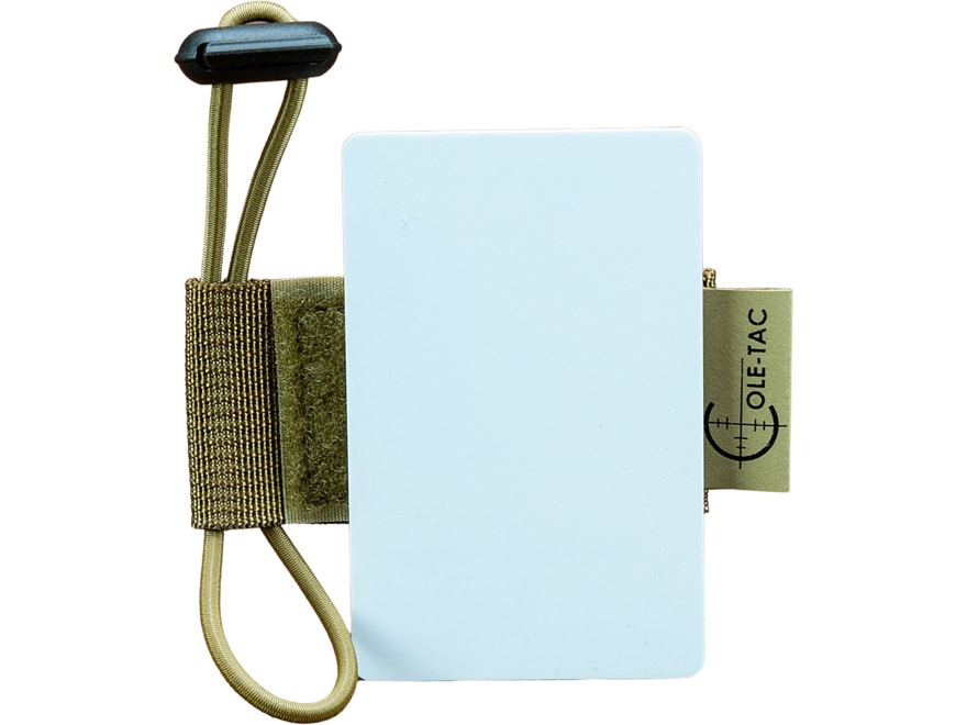 Cole-Tac Cheat Sheet Scope Mounted DOPE Chart Reader Coyote Brown