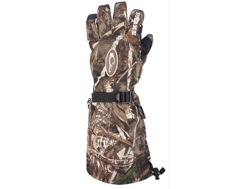 Drake Men's Double Duty Waterproof Decoy Hunting Gloves Mossy Oak