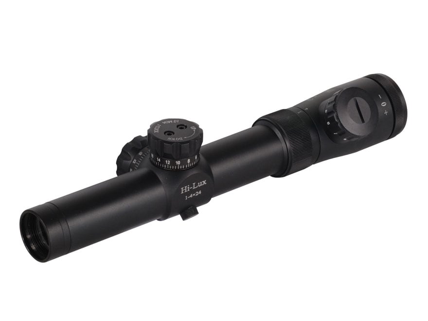 Leatherwood Hi-Lux CMR Rifle Scope 30mm Tube 1-4x 24mm Illuminated CMR
