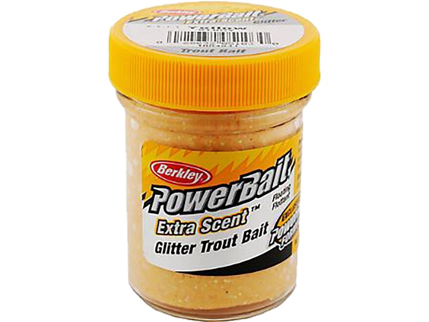 Berkley PowerBait Glitter Trout Bait Fluorescent Red 1.75oz Jar