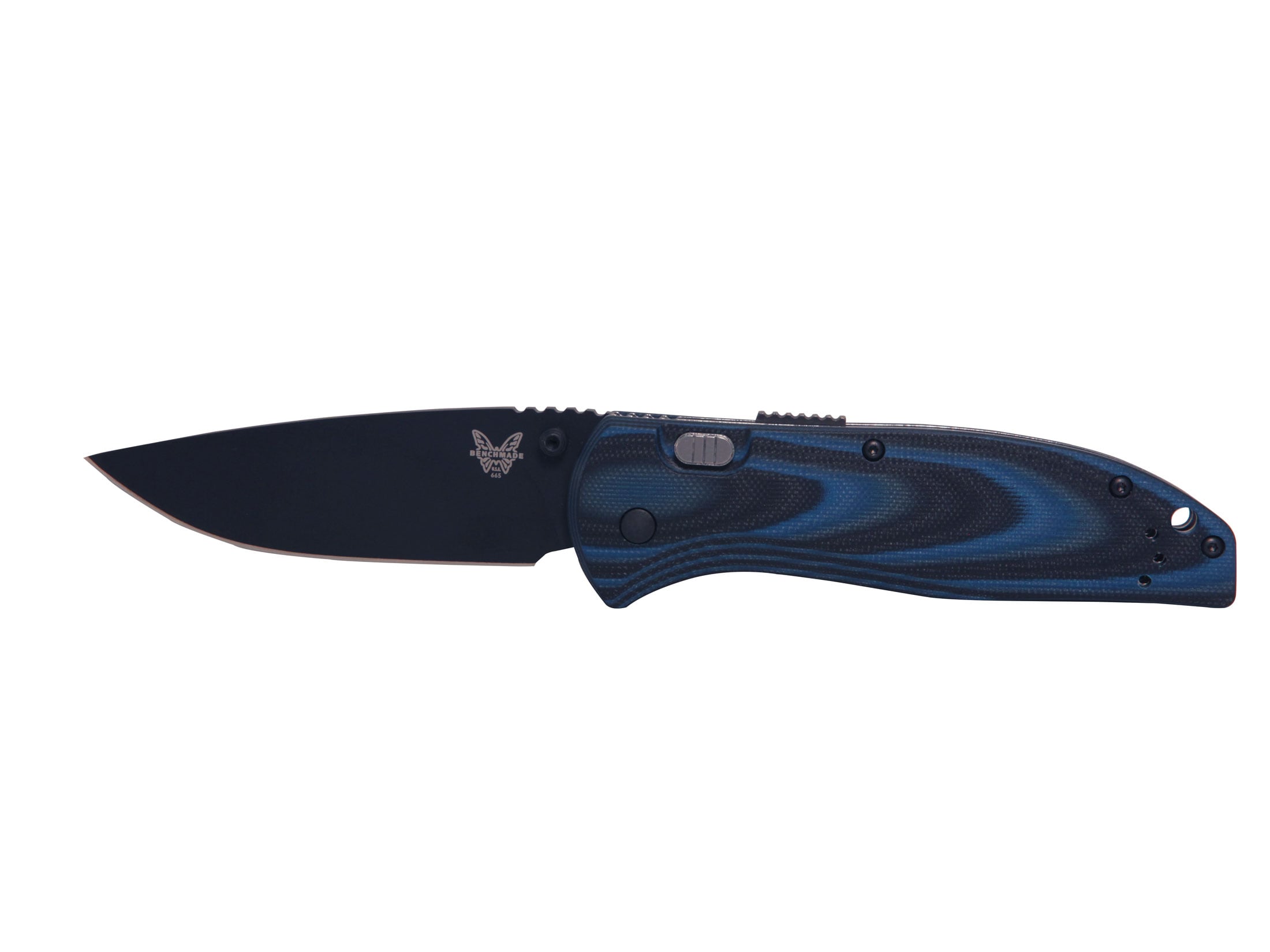 Benchmade 665 Assisted Opening Folding Knife 3.6 Serrated Drop Point