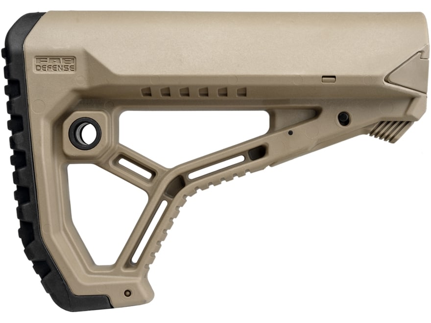 FAB Defense Stock Skeleton GL Core Cheek Riser AR-15 Flat Dark Earth