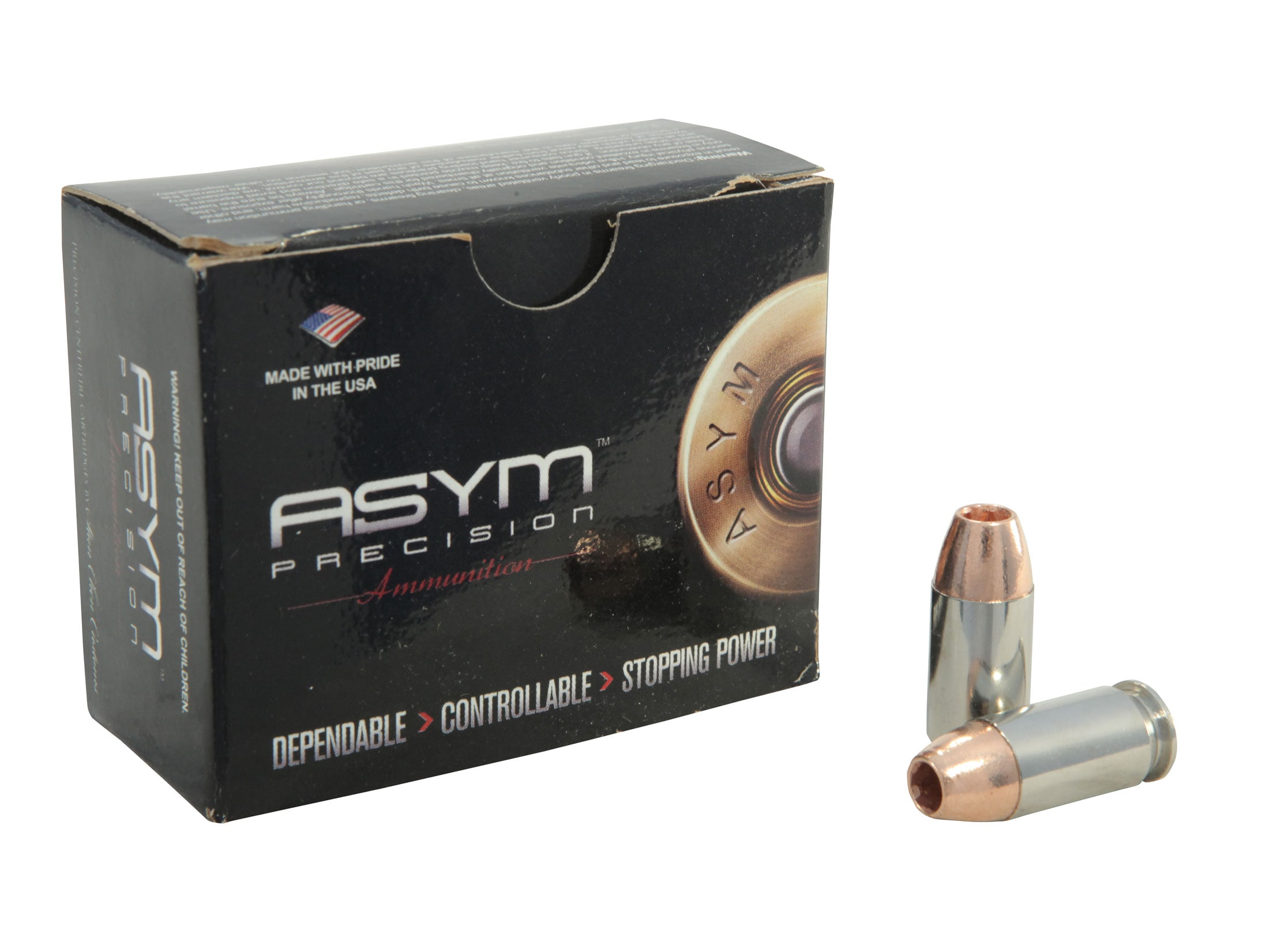 ASYM Precision Solid Defense X 45 ACP +P Ammo 185 Grain Barnes TAC-XP