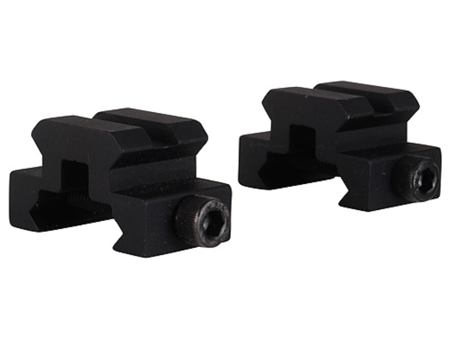 Remington Picatinny Mini Riser Mount 3/4 Long 1/2 Tall Aluminum Black