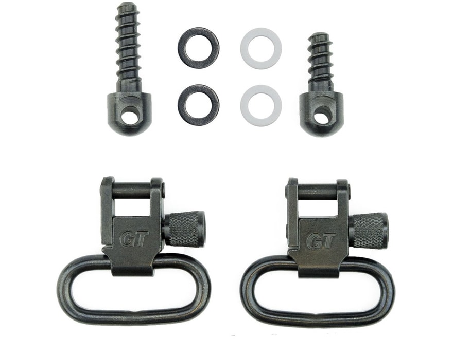 GrovTec 1.25 Wood Screw Forend Locking Sling Swivel Set Steel Black