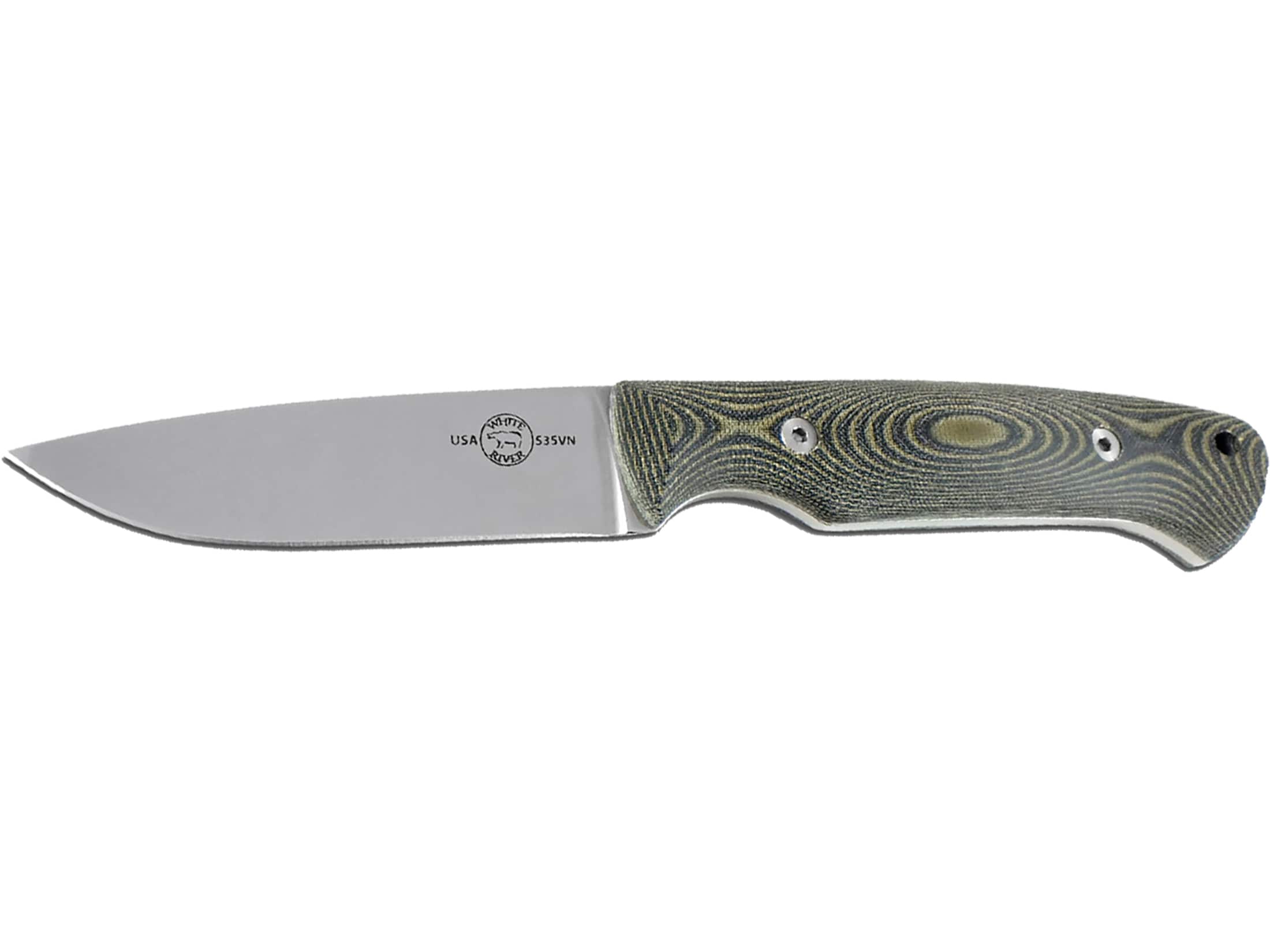 White River Knives Hunter Fixed Blade Knife 3.5 Drop Point CPM S35VN