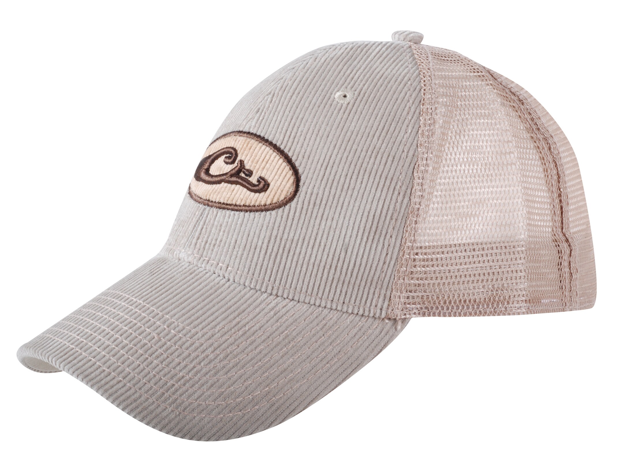 Drake Cord Mesh Trucker Cap Polyester Tan