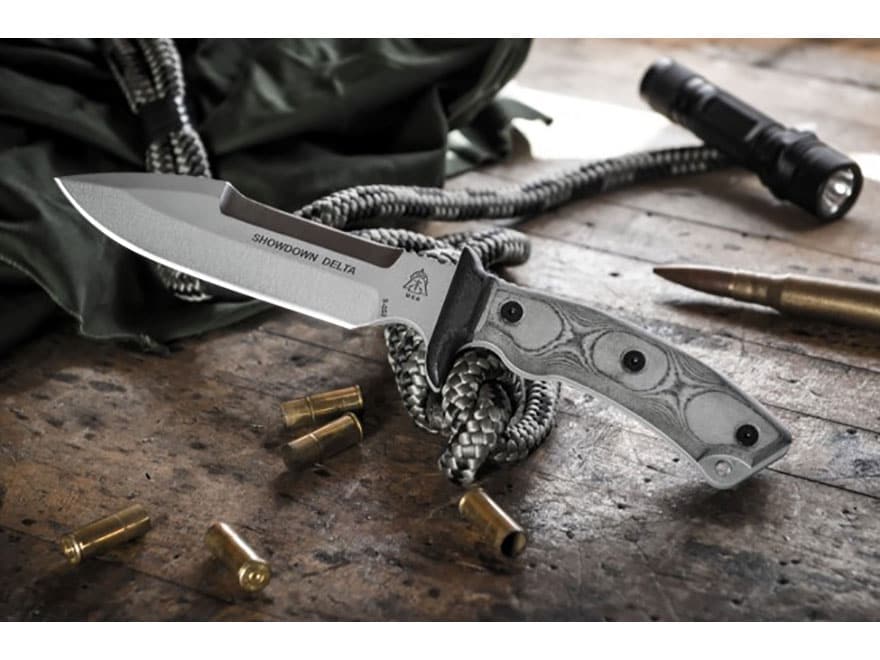 TOPS Knives Showdown Delta Fixed Blade Knife 6.38 Hunters Point 1095