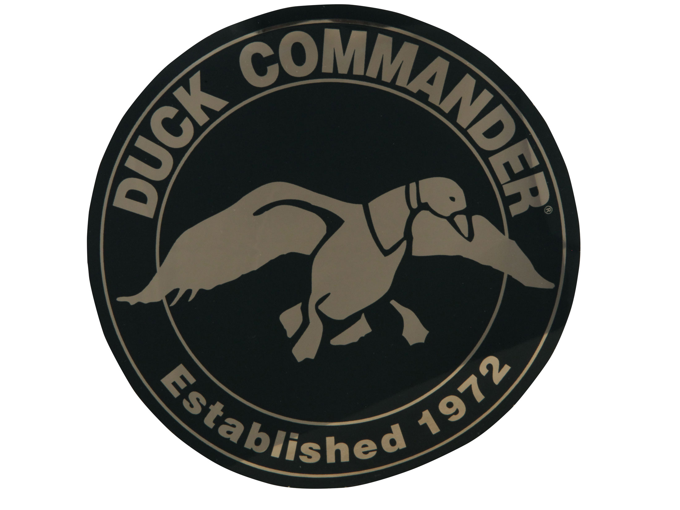 Duck Commander 4 Round Decal Green Gold