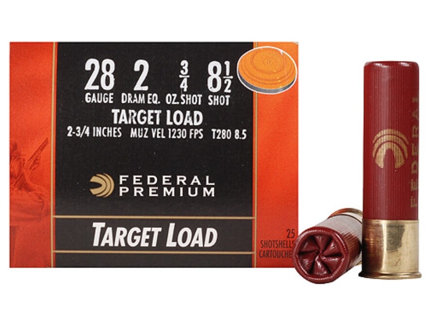 Federal Premium Gold Medal 28 Ga Ammo 2-3/4 #8-1/2 Lead Shot 3/4oz